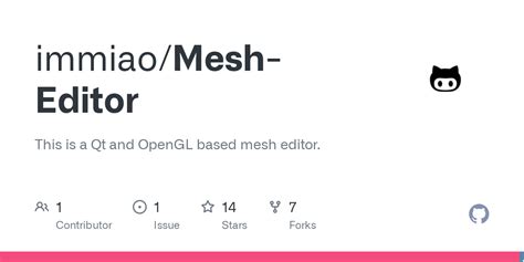 GitHub Immiao Mesh Editor This Is A Qt And OpenGL Based Mesh Editor