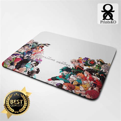My Hero Academia Mouse Pad Characters Design Shopee Philippines