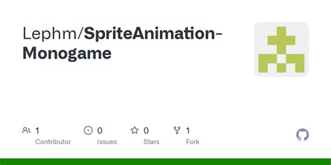 Github Lephm Spriteanimation Monogame