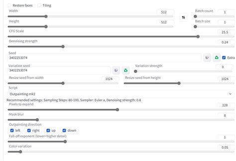 what are all these script settings under img2img batch seed extra r