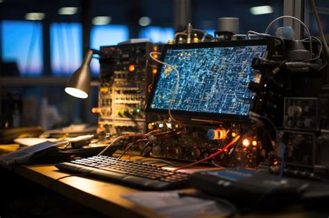 Premium Ai Image Scene Where Advanced Monitoring Devices And