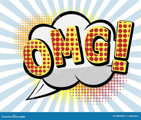 OMG Comic Speach Bubble,Pop Art Vector Background Stock Vector - Image: 50826021