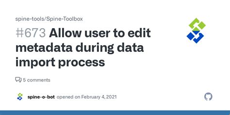 Allow User To Edit Metadata During Data Import Process · Issue 673