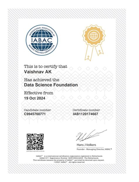 vaishnav ak on linkedin iabac datascience dataanalysis