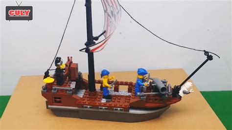 Bóc đồ chơi Lego thuyền hải tặc cướp biển Caribbean pirate boat toy for ...