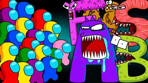 어몽어스 Vs Alphabet Lore Zombies Among Us Animation Youtube