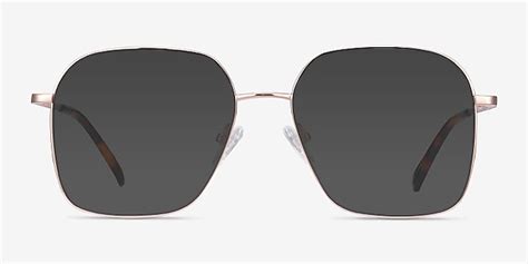 Roman Square Rose Gold Full Rim Eyeglasses Eyebuydirect Canada