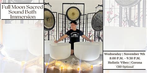 Full Moon Sacred Sound Bath Immersion Cbd Corona Humanitix
