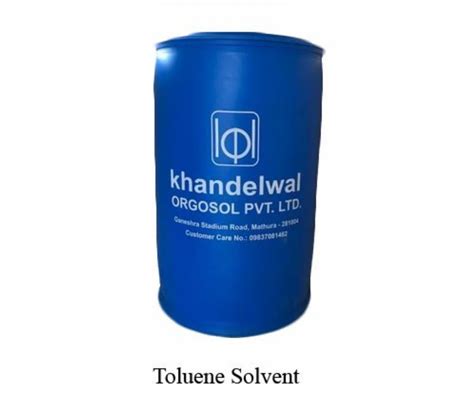 Liquid Toluene Solvent Packaging Type Plastic Drum At Rs 70litre In