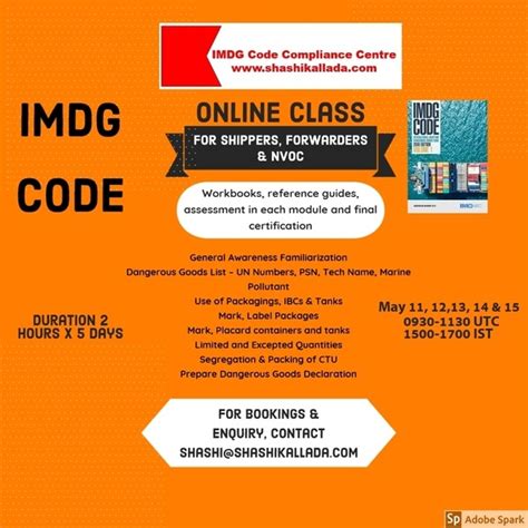 Simplifying Imdg Codeimdg Code Online Class May 2020