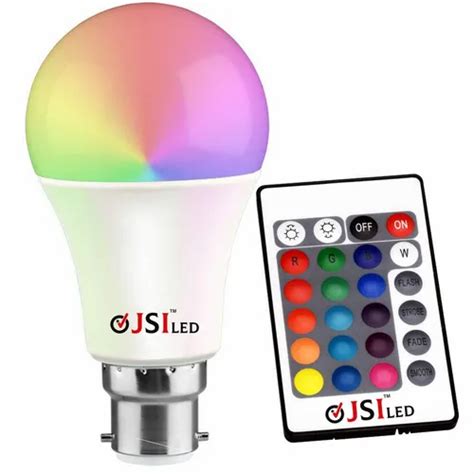 Multicolor W Rgb Led Bulb With Remote Control For Lighting At Piece In Bhagalpur