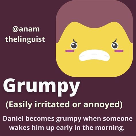 Learn English On Instagram “learn The Meaning Of Grumpy In English