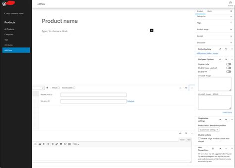 Edit Product Page Settings Shifted To The Left Partially Hidden R