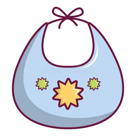 Icono Del Babero Del Bebé Estilo De La Historieta Ilustración Del