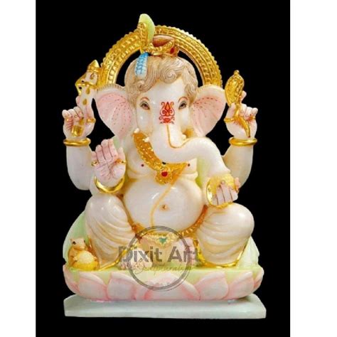 White Marble Ganesha Statue At Rs 37400 Marble Ganesh Statue In