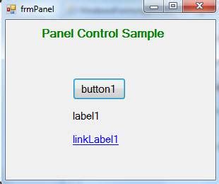 Panel Control In C Net MindStick