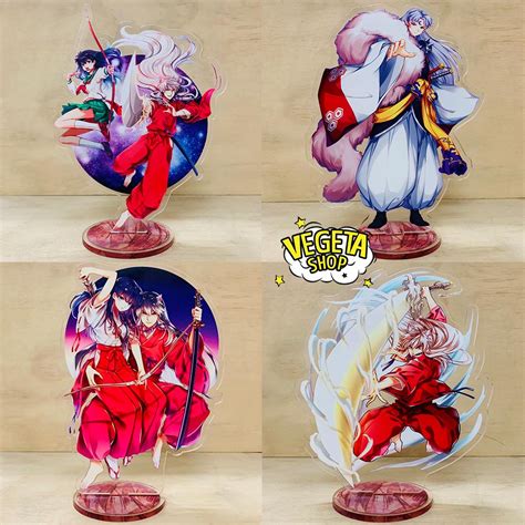 Mô Hình Tượng Standee Acrylic Mica 2 Mặt Inuyasha Inu Yasha