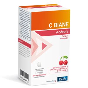 C Biane Acérola 60 comprimés Conseils d utilisation PiLeJe
