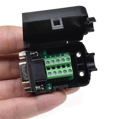 Kutulu Db9 To Dip Adaptör Erkek Terminal Soket 9 Pin D Sub Seri Port