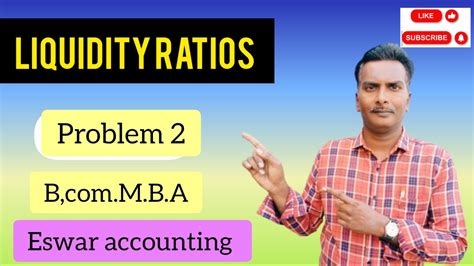 Liquidity Ratios Problem 2 Youtube