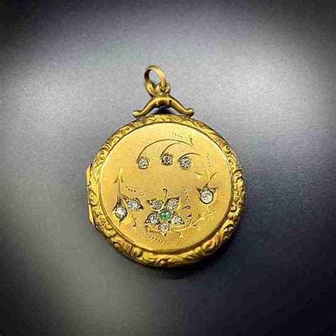 Vintage Gem Set Locket Frost Jewellery And Antiques