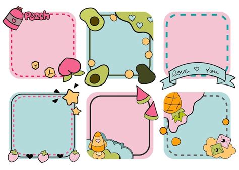 Premium Vector Cute Label For The Notebook