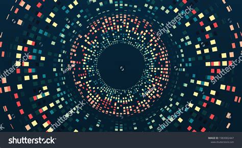 Vector Technology Background Big Data Visualization Stock Vector Royalty Free 1983002447