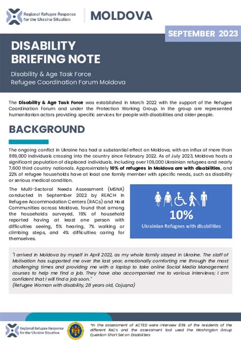 Document Ukraine Situation Moldova Disability Task Force
