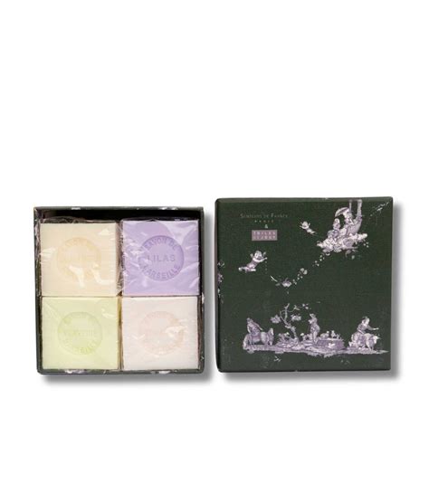 Coffret Jouy Green Shea Butter Soaps Lilac Verbena Almond Donkey