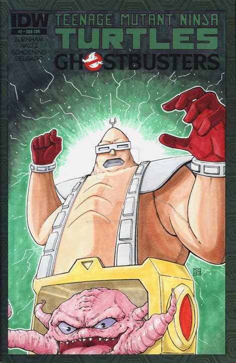 Ghostbusters Tmnt Blank Sketch Cover Krang By Maxpsychosis On Deviantart