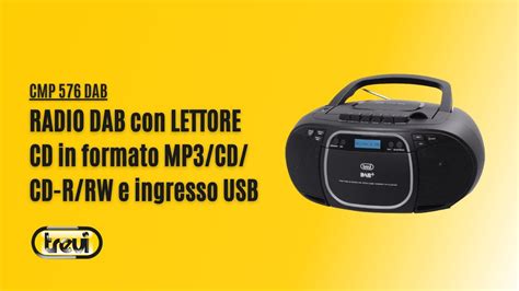 TREVI RADIO REGISTRATORE DAB CMP 576 DAB YouTube