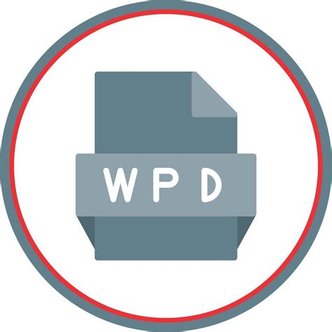 Wpd File Format Icon 15571248 Vector Art At Vecteezy
