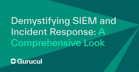 Demystifying Siem And Incident Response A Comprehensive Look Gurucul