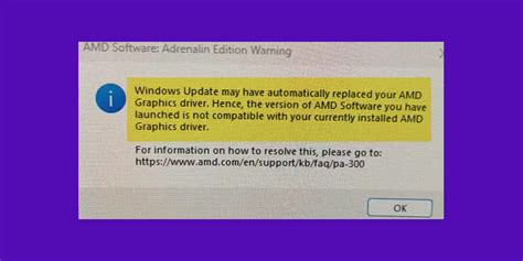 Windows Update Automatically Replaced AMD Graphics Driver