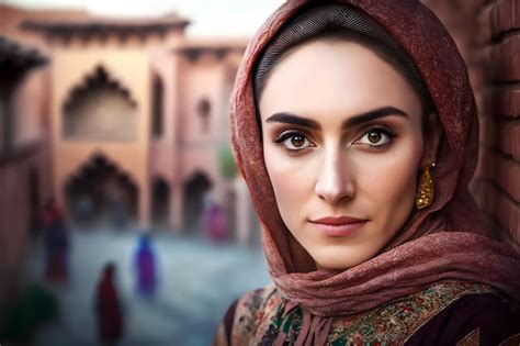 Premium AI Image Iranian Woman Portrait Neural Network AI Generated