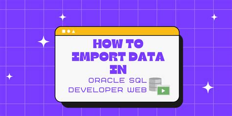 How To Import Data In Oracle Sql Developer Web Dev Community