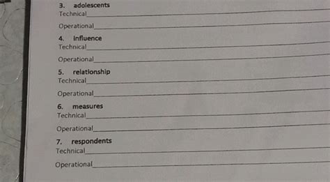 3 Adolescents Technical Qquad Operational StudyX