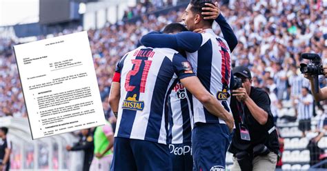 Alianza Lima responde con una contundente carta a la FPF tras suspensión del partido