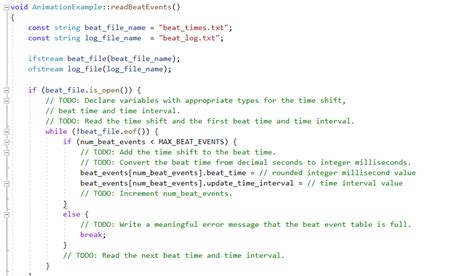 Need Help Coding The Todo Parts In C The