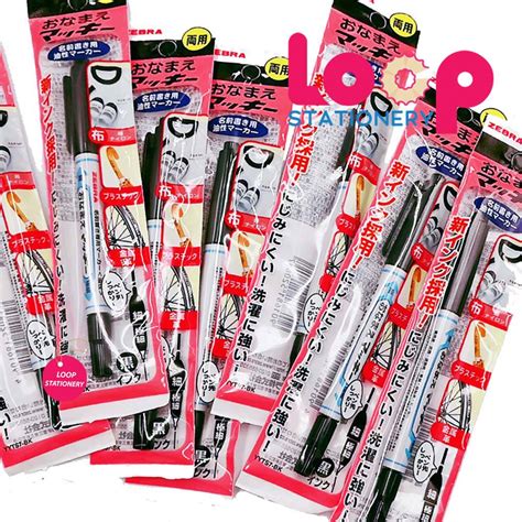 Zebra Twin Head Marker Pen Black 0 3mmand1 0mm