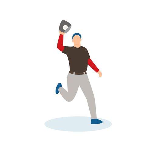 Premium Vector Man Playing Baseball