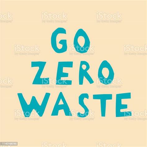 제로 폐기물 필기 텍스트 제목을 이동 합니다 베이 지 배경에 폐기물 관리 개념 고립 된 그림 0에 대한 스톡 벡터 아트 및 기타 이미지 Istock