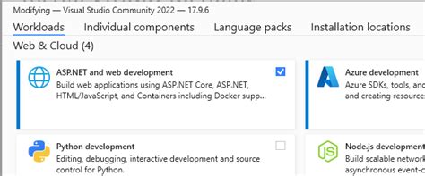 Aspnet Core Template Missing In Visual Studio Microsoft Qanda