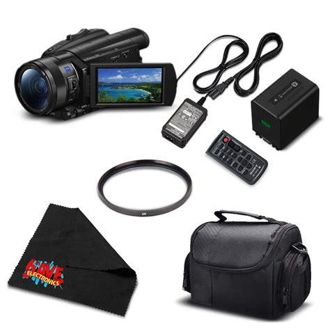Sony FDR-AX700 4K HDR Camcorder w/3.5 Inch LCD (FDR-AX700/B) Essential ...