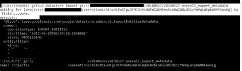 copy datastore from one project to another project example