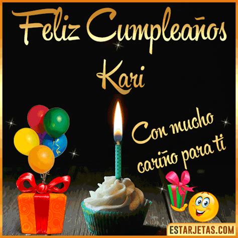 Feliz Cumpleaños Kari Imágenes  Tarjetas Y Mensajes
