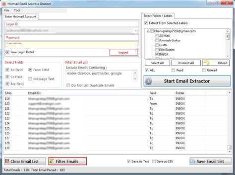 help hotmail email address grabber how to extract email ids from