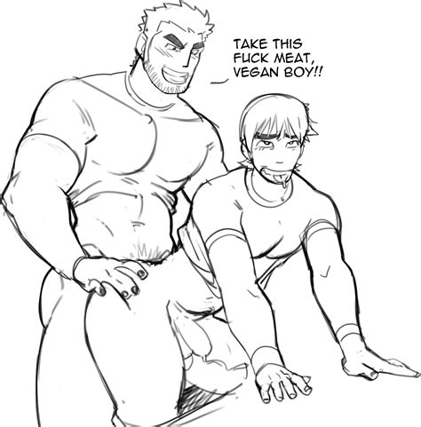 Rule 34 2023 2boys Anal Anal Sex Ass Bara Barazoku Beard Stubble Clothing Dialogue Dominant