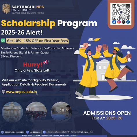 Sapthagiri Nps University Scholarship Sapthagiri Nps University