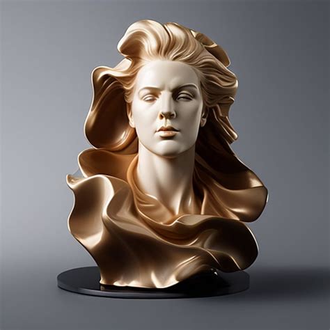 Floral Marble Busts PromptHunt Template